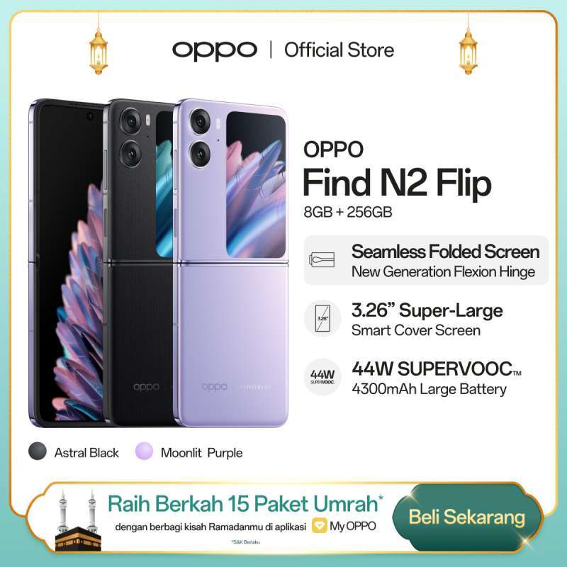 Jual Oppo Find N2 Flip Smartphone 8gb/256gb (garansi Resmi) Di Seller ...