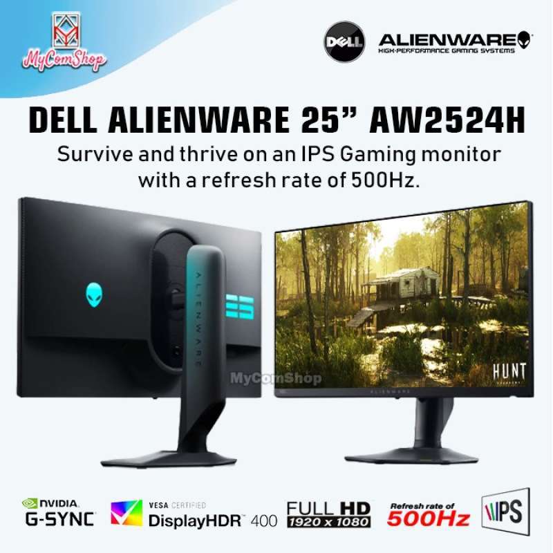 Jual Dell Alienware Monitor Gaming 25 500hz Ips Hdr 400 G-sync - Aw2524h Di Seller Mycomshop ...