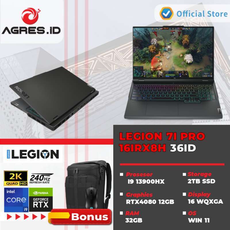 Promo LENOVO LEGION 7I PRO 16 36ID - I9 13900HX 32GB 2TBSSD RTX4080 ...