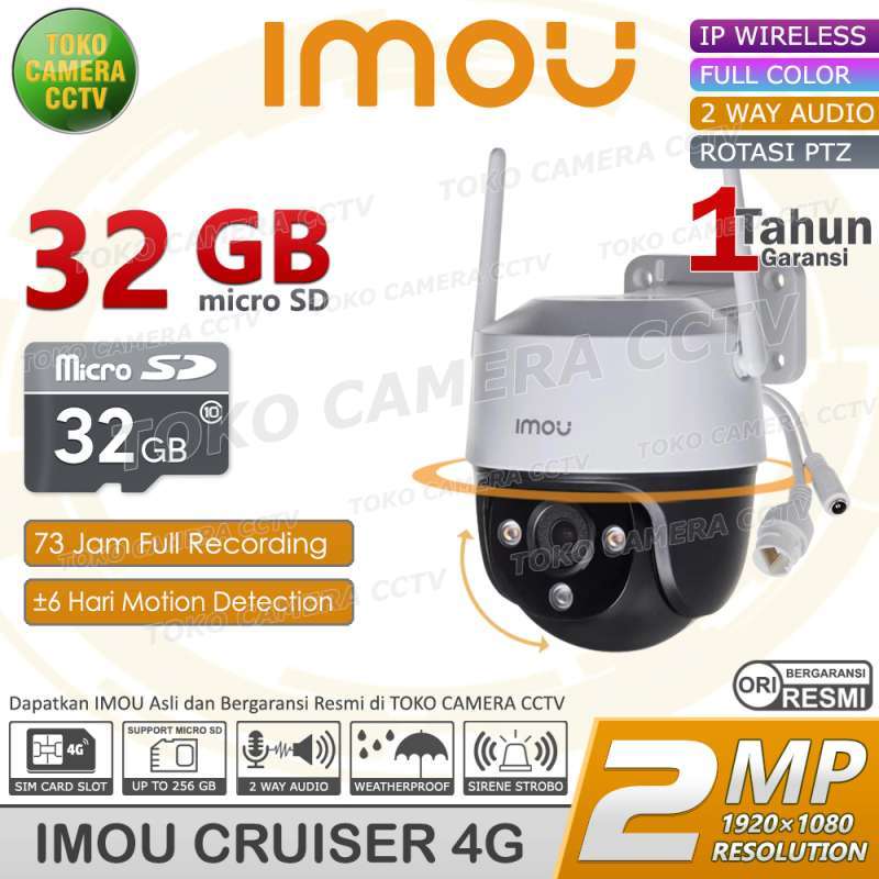 Jual Imou Cruiser 4g 2mp Cctv Wifi Kamera Ip Camera Wireless Kartu Sim ...