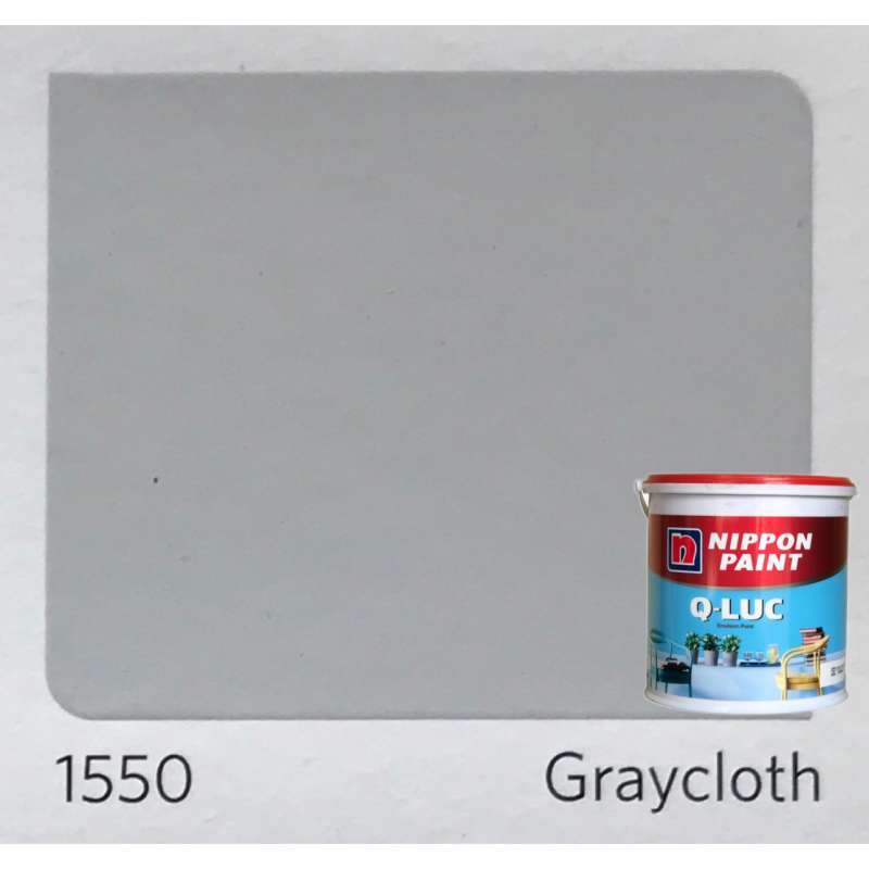 Jual Cat Tembok Interior Nippon Q Luc 4.5 Kg - Gray Cloth 1550 - Di ...