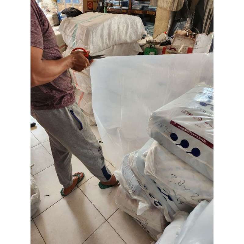 Jual Plastik Pe Putih(berbentuk Sarung) Meteran Lebar 1.2 Meter ...