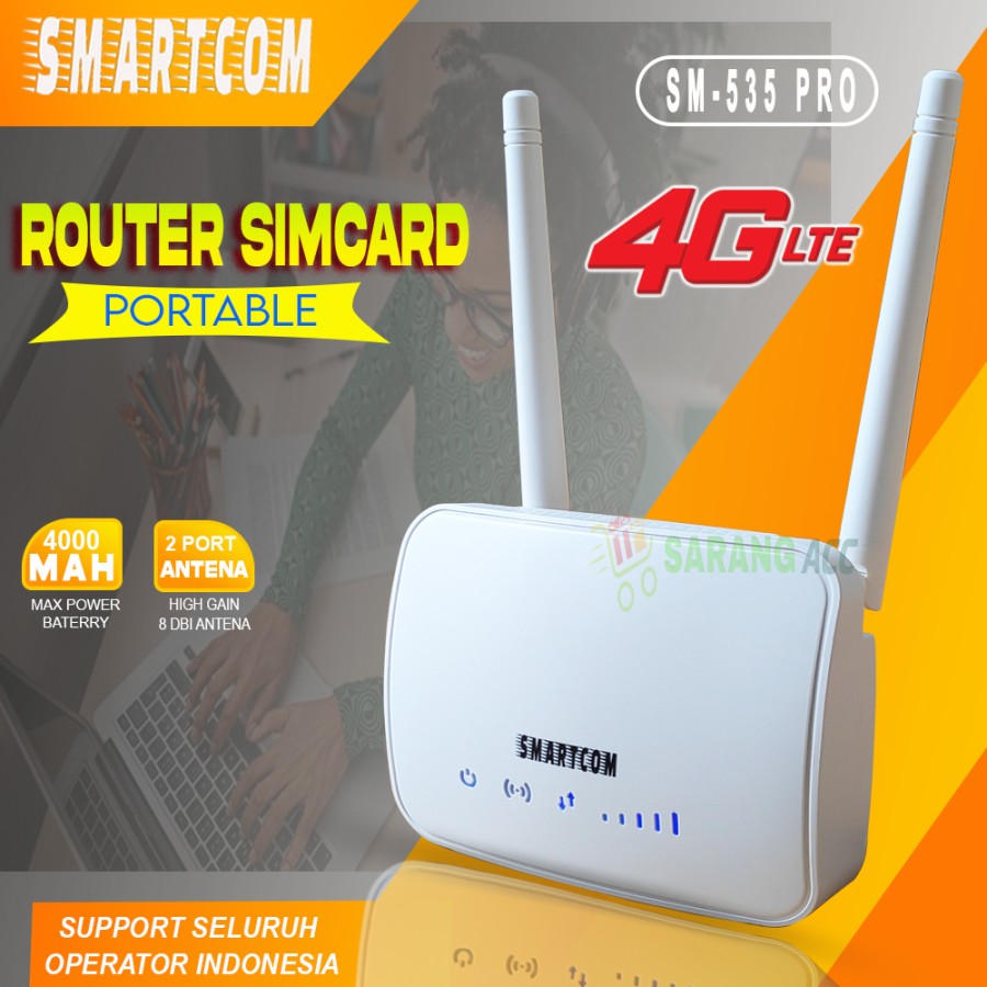Jual Modem Wifi Router SMARTCOM SM535 PRO Sim Card 4G LTE Wifi Router ...