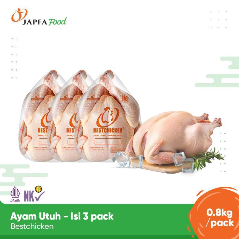 Promo Bestchicken Ayam Karkas Broiler / Ayam Utuh Japfa Food 800 Gram ...