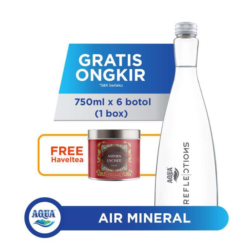 Jual Aqua Reflections 750ml X 6 Botol (1 Box) Free Haveltea Di Seller ...