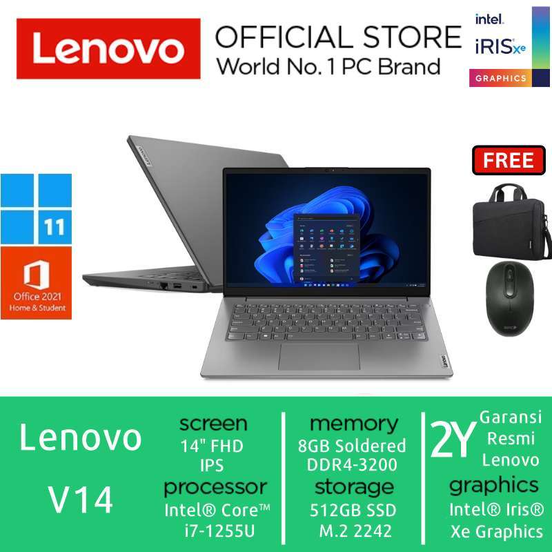Promo Lenovo V14 G3 Arid Notebook [core I7 1255u/8gb/512gb Ssd/14fhd ...