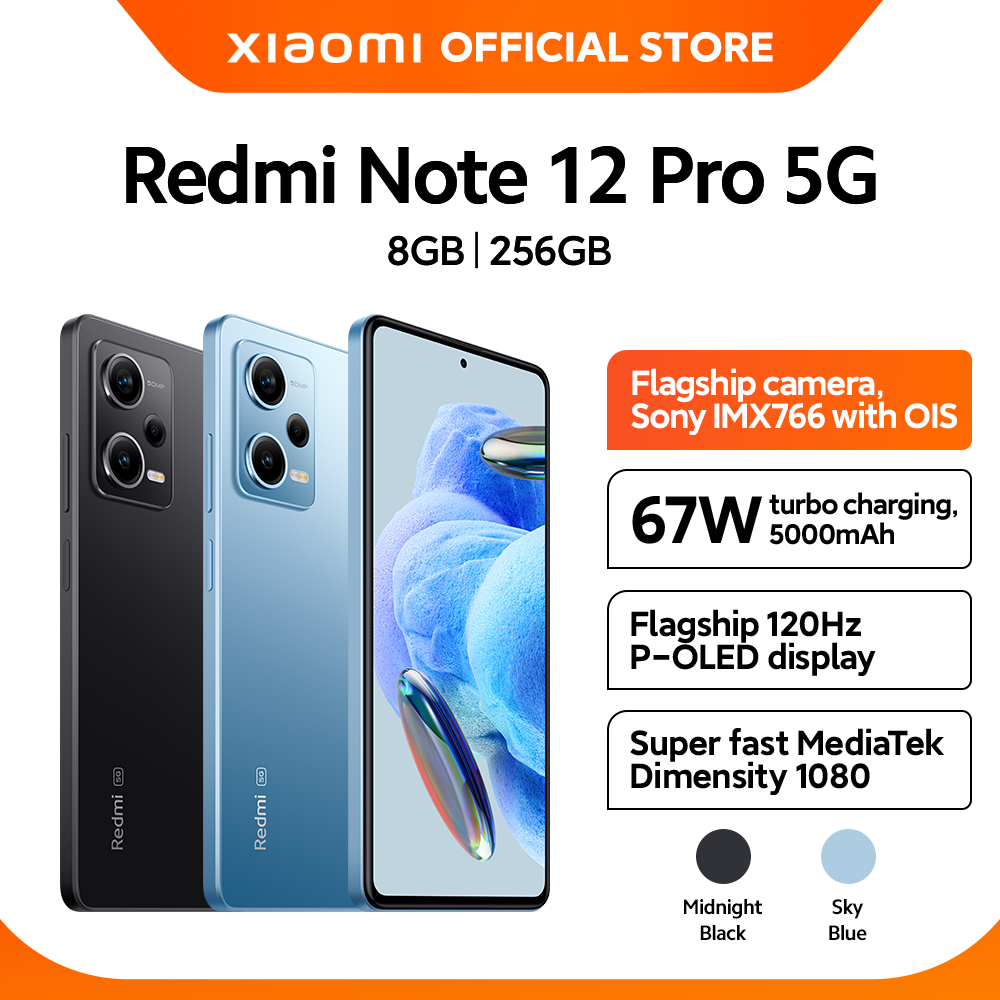 Promo Xiaomi Official Redmi Note 12 Pro 5g (8gb+5gb/256gb) Kamera 50mp ...
