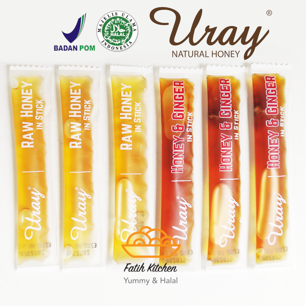 Jual Madu Uray Stick Per Sachet Raw Honey dan Honey & Ginger Natural Murni di Seller Fatih ...