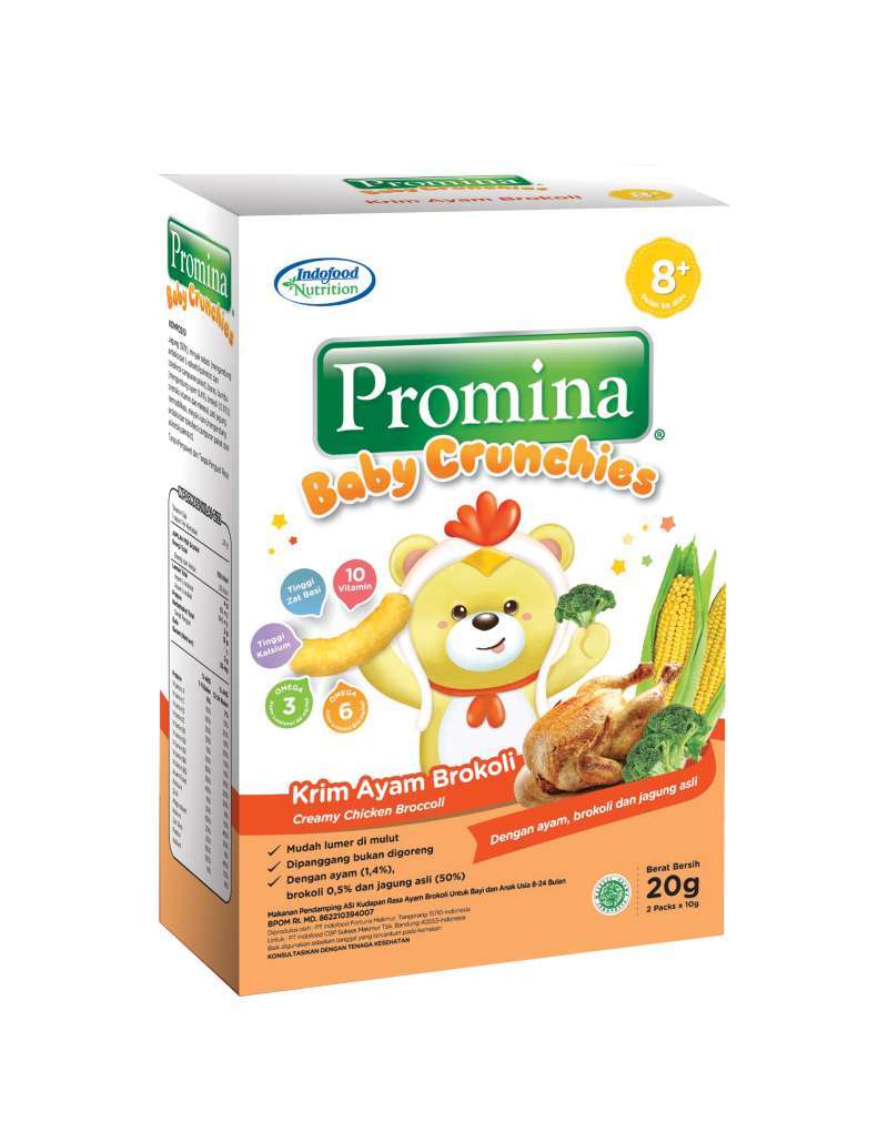 Promo Promina Baby Crunchies Creamy Chicken Brocolli 20gr Diskon 22% Di ...