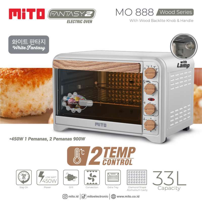 Promo Mito Oven Listrik Fantasy 2 Mo888 Wood Series 33l Low Watt ...
