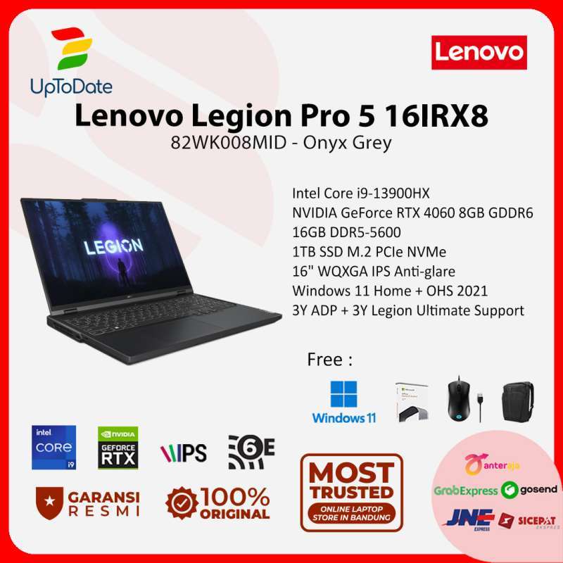 Jual Lenovo Legion Pro Irx Mid Core I Hx Gb Tb Rtx W Onyx Grey Di Seller