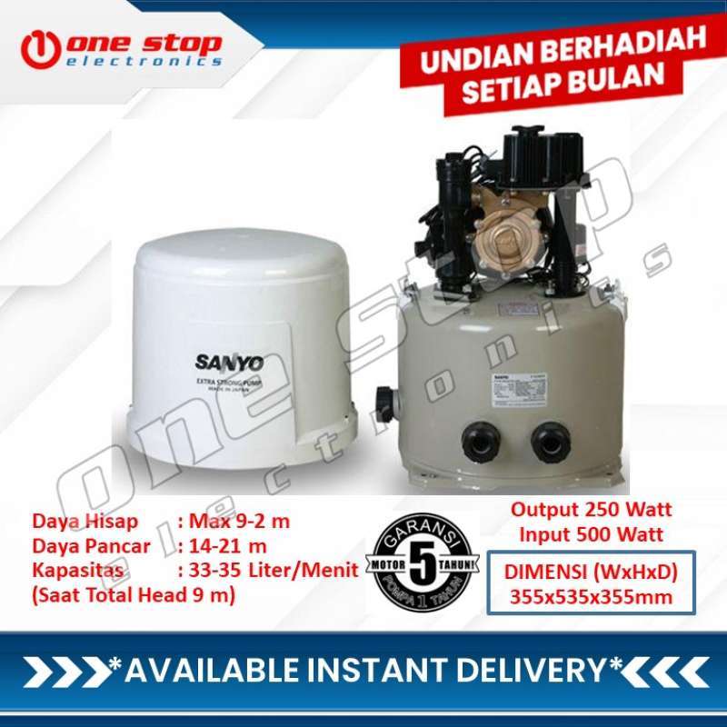 Promo [garansi Resmi] Sanyo Ph-258jp Pompa Air Sumur Dangkal Otomatis Ph258jp P-h258jp Diskon 4% ...