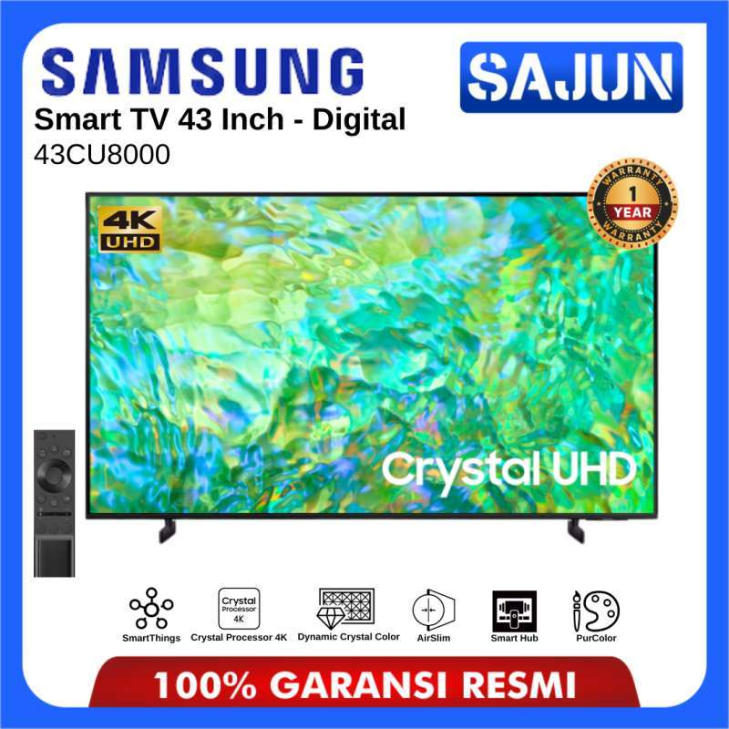 Promo Samsung 43cu8000 Smart Tv 43 Inch Crystal Uhd 4k Ua43cu8000kxxd ...
