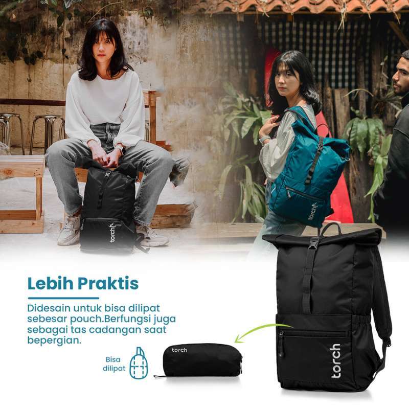 Promo Torch Tas Ransel Punggung Lipat Pria Wanita Foldable Backpack ...