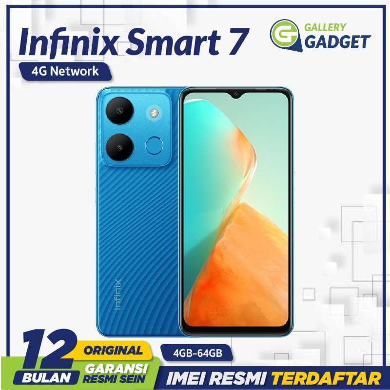 Promo Infinix Smart 7 4/64 GB RAM 4 ROM 64 4GB 64GB Android - Peacock ...