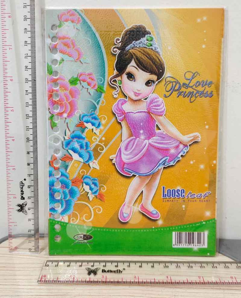 Jual Loose Leaf Kertas Binder File Bergambar Simpaty Princess Putri ...