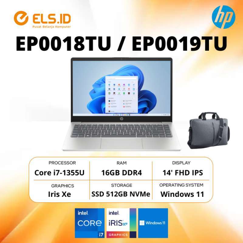Promo Hp 14 I7 1355u 16gb Ssd 512gb 14' Fhd Irisxe W11+ohs Diskon 2% Di ...