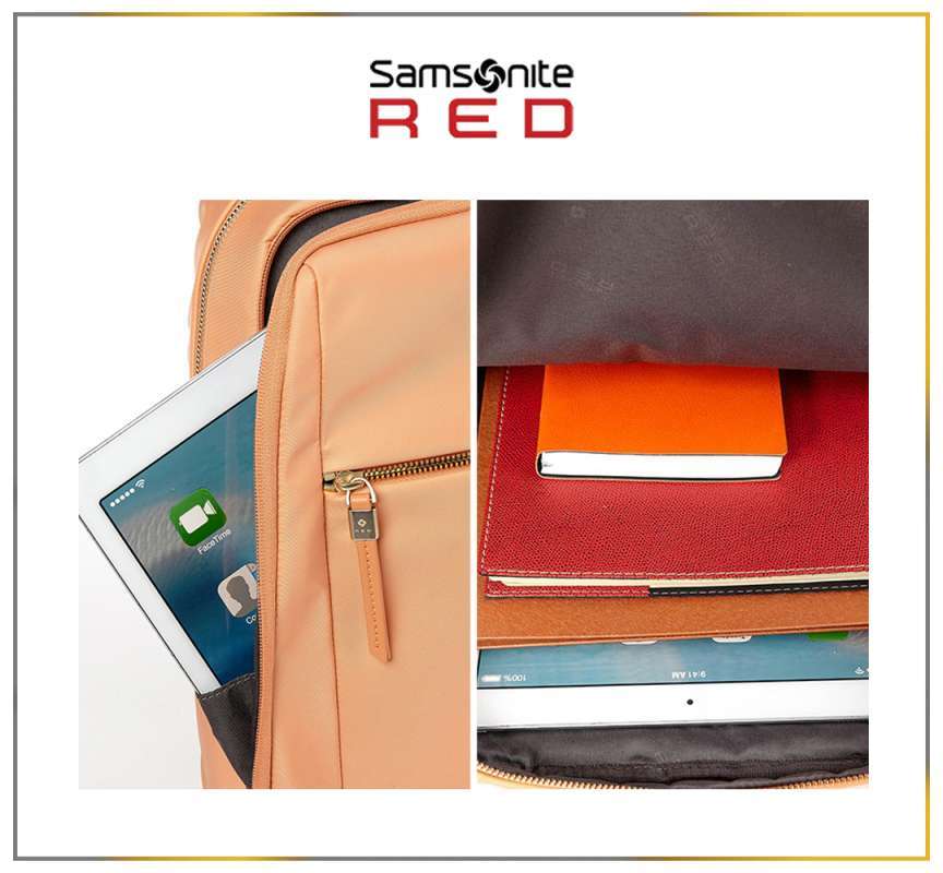 Jual Samsonite Red Label Aree Backpack M - Apricot di Seller House of ...