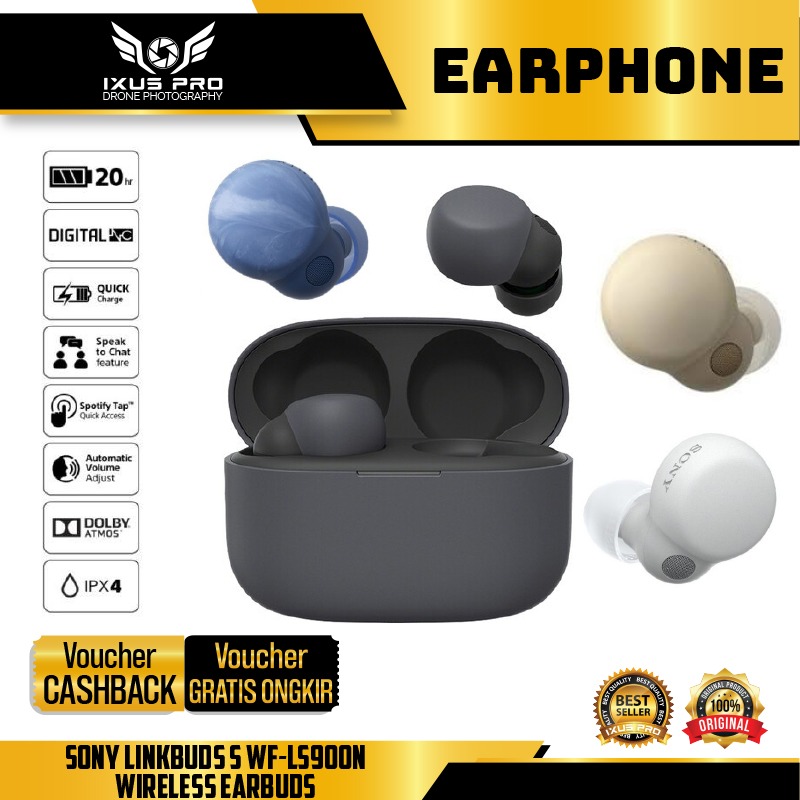 Jual Sony Linkbuds S WF-LS900N Wireless Earbuds Link Buds S LS900 N LS ...
