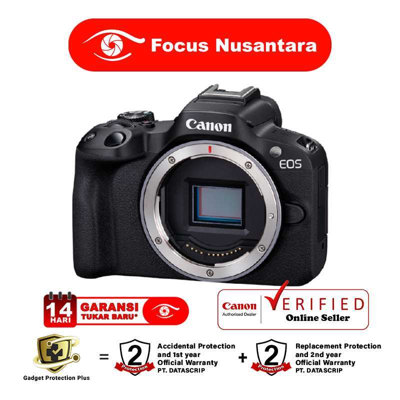 Promo Focus Nusantara - Canon Eos R50 Body / R 50 Kit 18-45mm / Double Kit 55-210mm Resmi Diskon ...