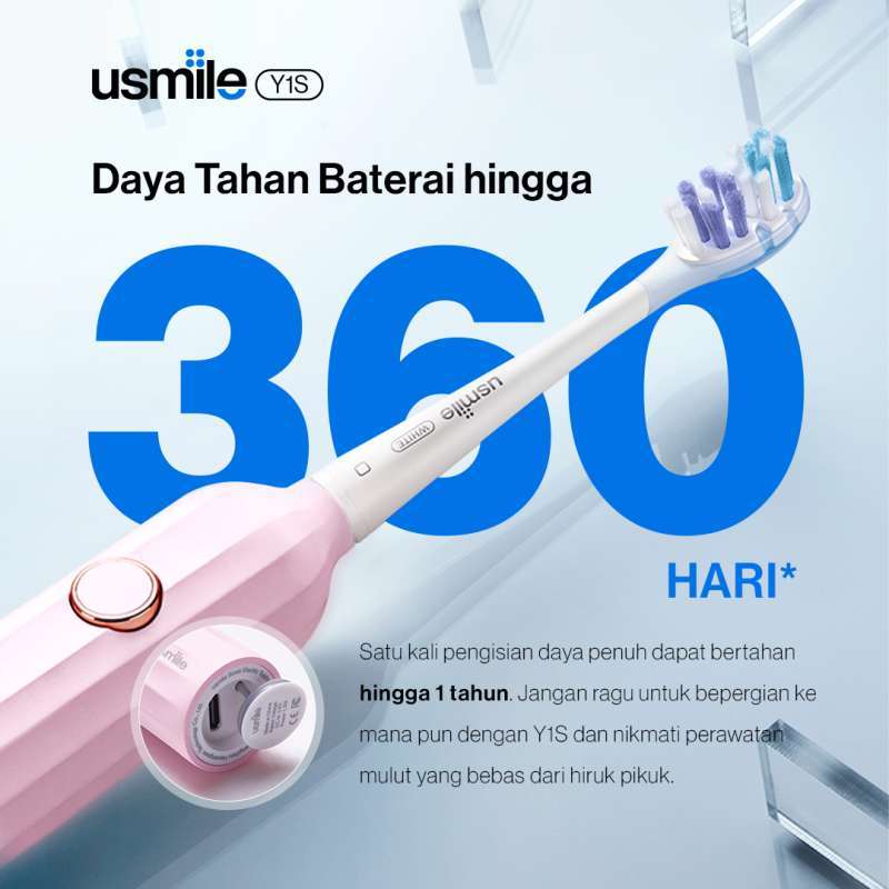 Promo usmile Y1s Sonic Electric Toothbrush Roman Column Design Rechargeable For Beginners Sikat ...