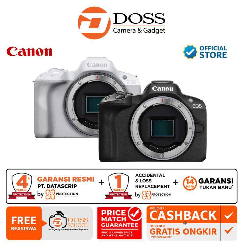 Jual Canon EOS R50 Body Only Mirrorless Camera Canon EOS R 50 di Seller ...
