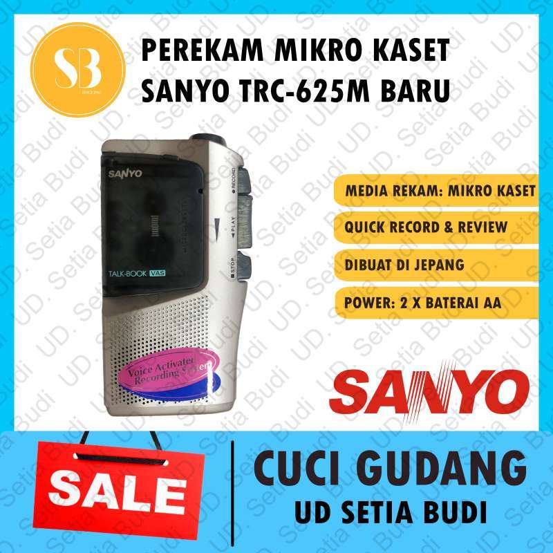 Jual Perekam Suara Walkman Micro Cassette Recorder Sanyo Trc-625m Di ...