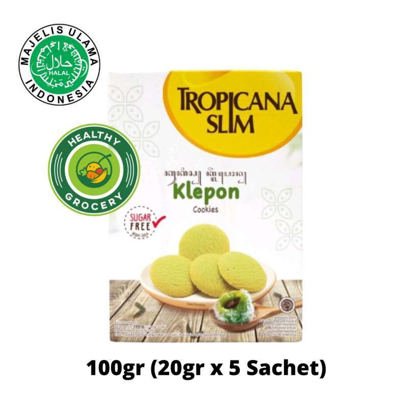 Jual Tropicana Slim Klepon Cookies 100gr Isi 5 Sachet / Biskuit Diet ...
