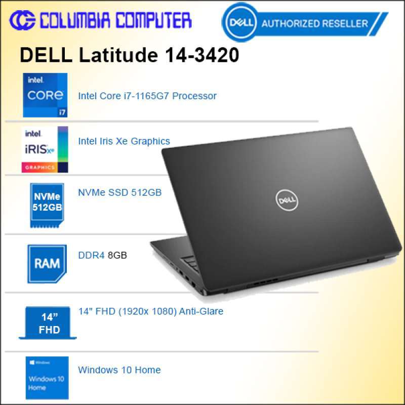 Jual DELL Latitude 14-3420 i7-1165G7 8GB 512GB Win10 di Seller Cosmos Computer & Columbia Comp ...