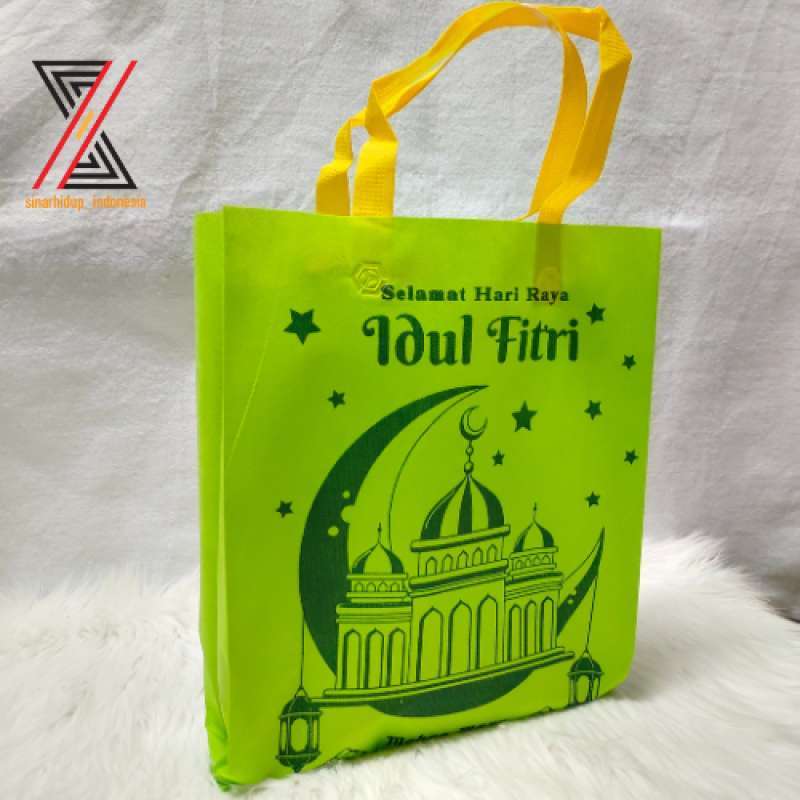 Jual Tas Kain Spunbond Goodie Bag Lebaran / Idul Fitri Ukuran 30 X 40 Cm Di Seller Sinar Hidup ...