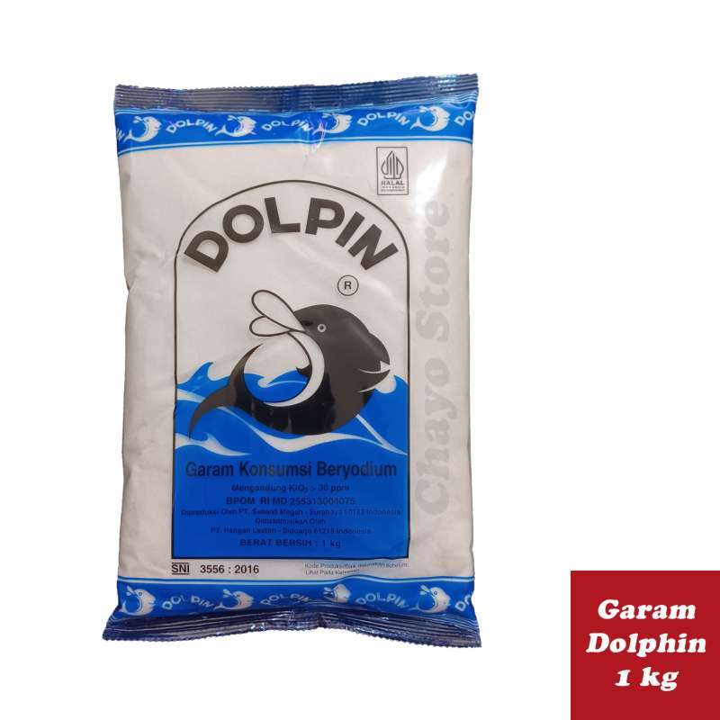 Jual Garam Dolphin 1 Kg / Garam Dapur Dolphin / Garam Konsumsi ...