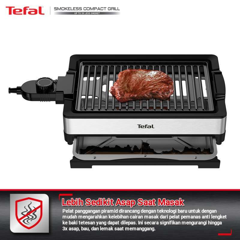 Promo Tefal Smokeless Compact Grill / Griller Diskon 32% Di Seller ...