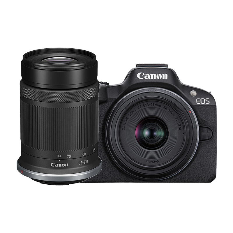 Jual Canon Eos R50 Kit 18-45mm + 55-210mm Mirrorless Camera Di Seller ...
