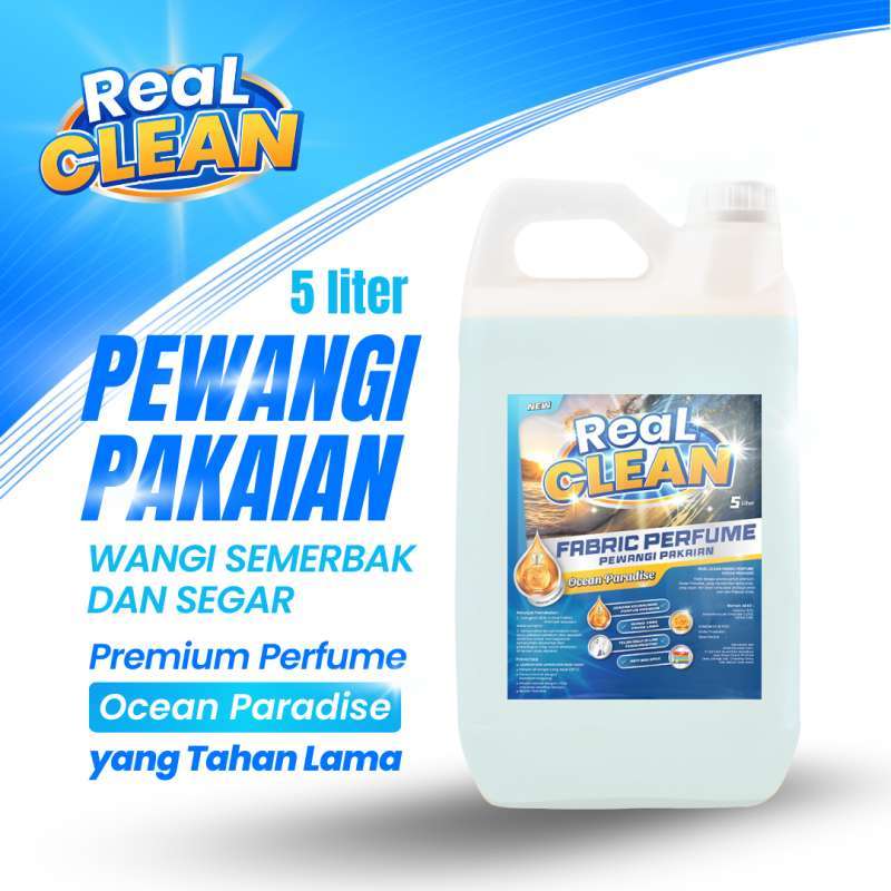 Promo Real Clean Parfum Laundry Premium Grade A Fabric Spray Antibacterial 5 Liter Diskon 24% Di ...