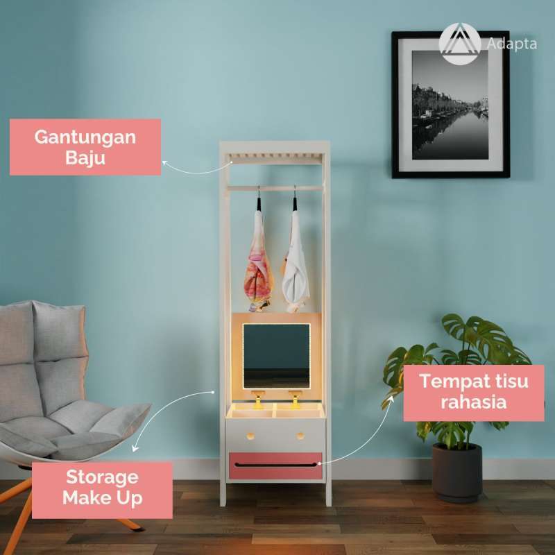 Jual Adapta - Stand Hanger Aesthetic Minimalis Multifunction Rak ...