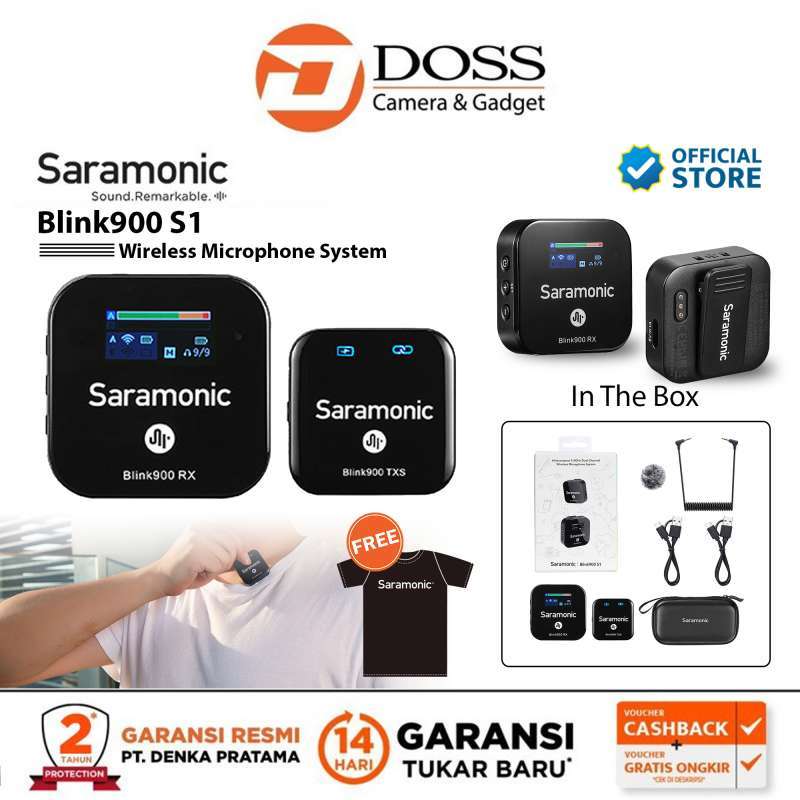 Promo Saramonic Blink900 S1 Ultracompact Dual-channel Wireless ...