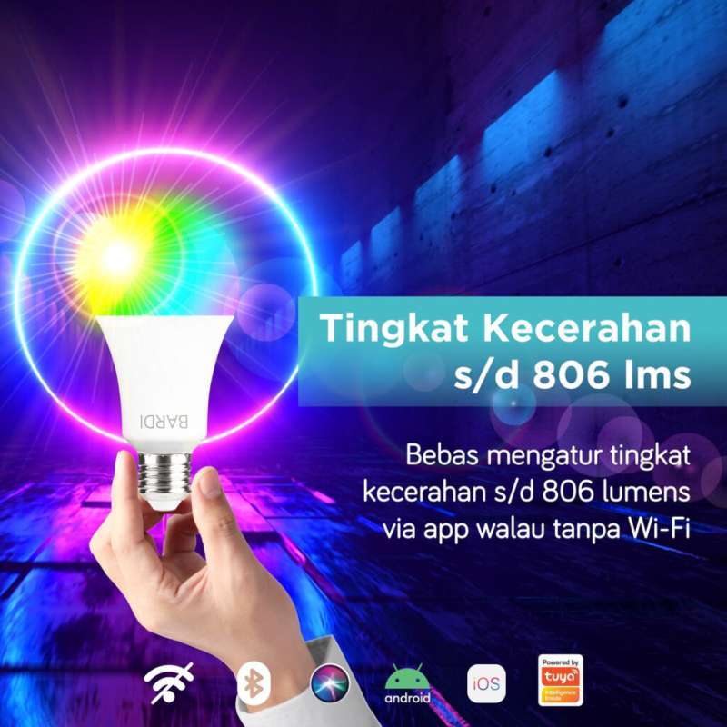 Jual Bardi Smart Led Bluetooth 9w Rgbww Bulb Di Seller Bardi Official ...