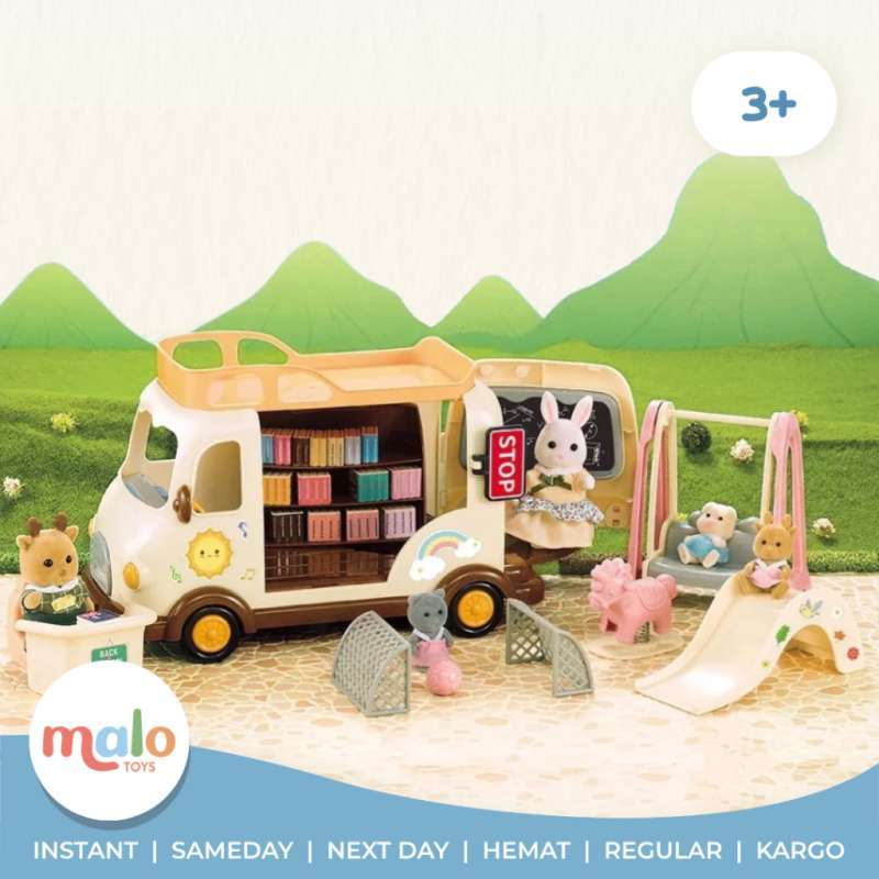 Jual MALOTOYS - Stomle Family School Bus Campervan Van Car Sunshine Bus ...