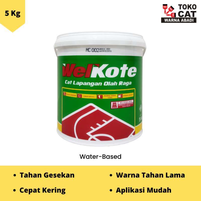 Jual Cat Lapangan Olahraga Welkote 5 Kg - Yellow Di Seller Warna Abadi ...