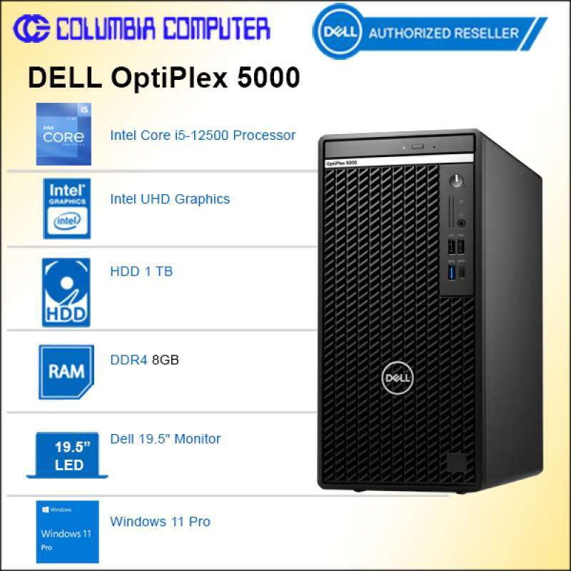 Jual Dell Optiplex 5000 I5-12500 8gb 1tb Win11 Pro + 19.5 Di Seller ...
