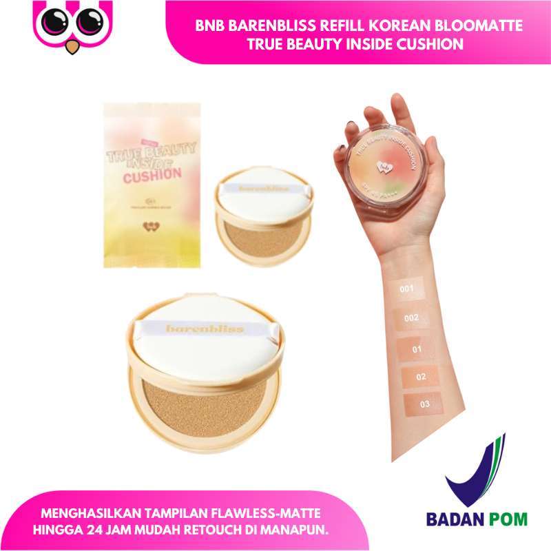 Jual Bnb Barenbliss Refill Korean Bloomatte True Beauty Inside Cushion Base Makeup Alas Bedak ...