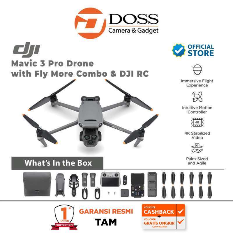 Jual Dji Mavic 3 Pro Drone With Fly More Combo & Dji Rc Di Seller Doss ...
