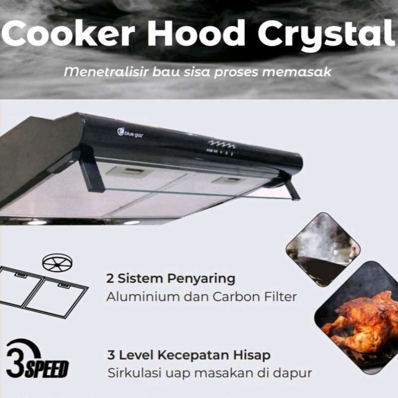 Jual Blue Gaz Cooker cook cooking kitchen Hood penyedot penghisap asap ...