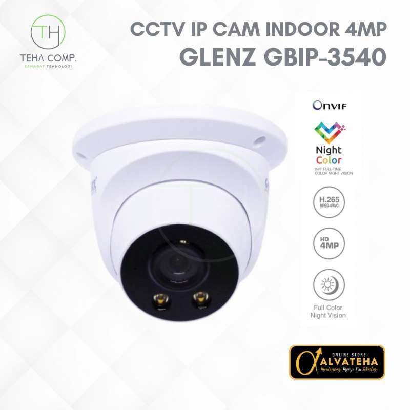Jual Cctv Ip Cam Glenz Hd 5mp 4mp Poe Night Color Camera Ip65 Audio Record - Gbip-3540 In Di ...