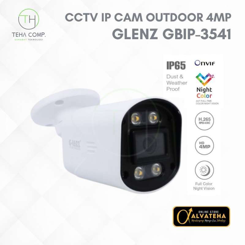 Jual Cctv Ip Cam Glenz Hd 5mp 4mp Poe Night Color Camera Ip65 Audio ...