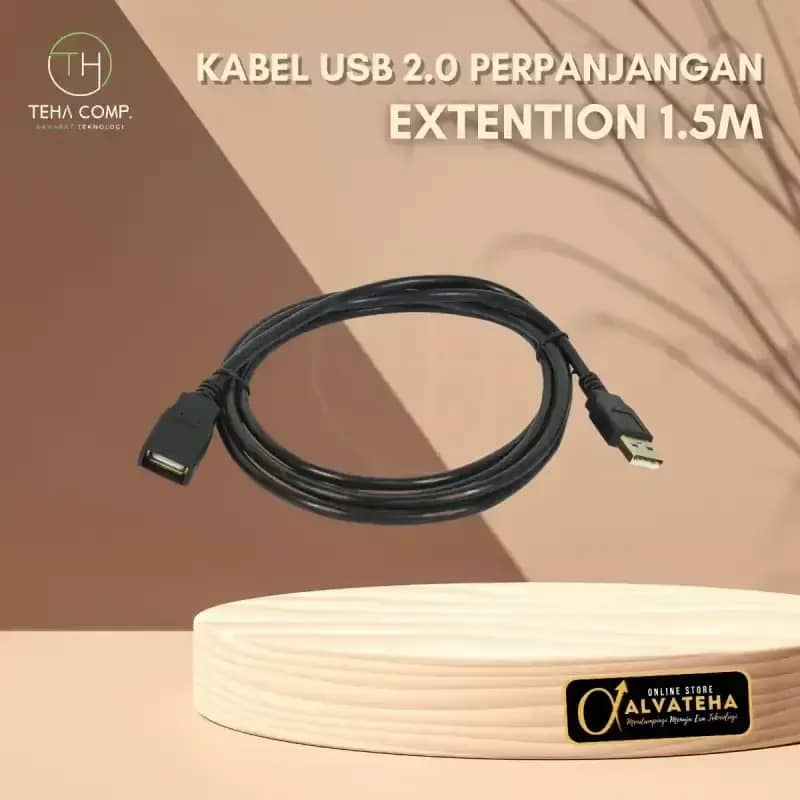 Jual Kabel Perpanjangan USB Male Female USB Extention Extender 1.5m 3m ...
