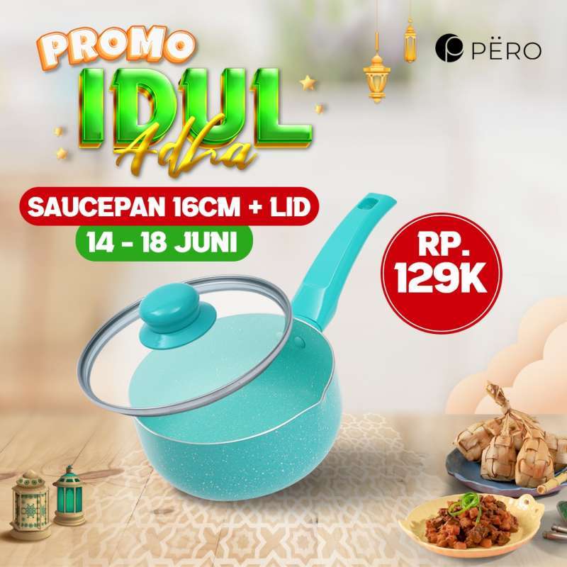 Jual Pero Sauce Pan 16cm + Lid / Saucepan Milkpan 16cm Anti Lengket ...