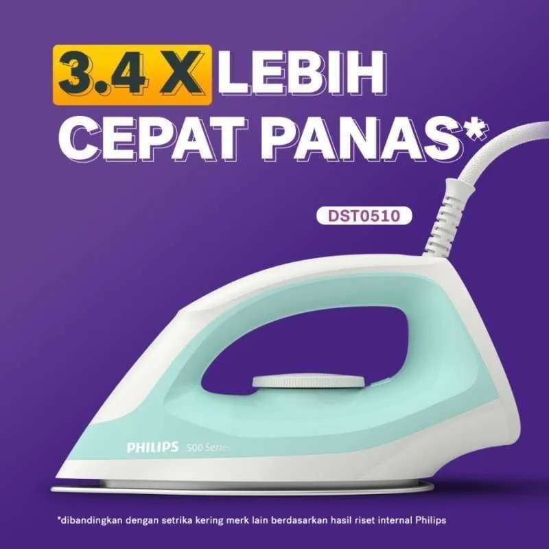 Promo Philips Dst0510 / Dst 0510 Dry Iron/ Setrika [350 Watt / Anti ...