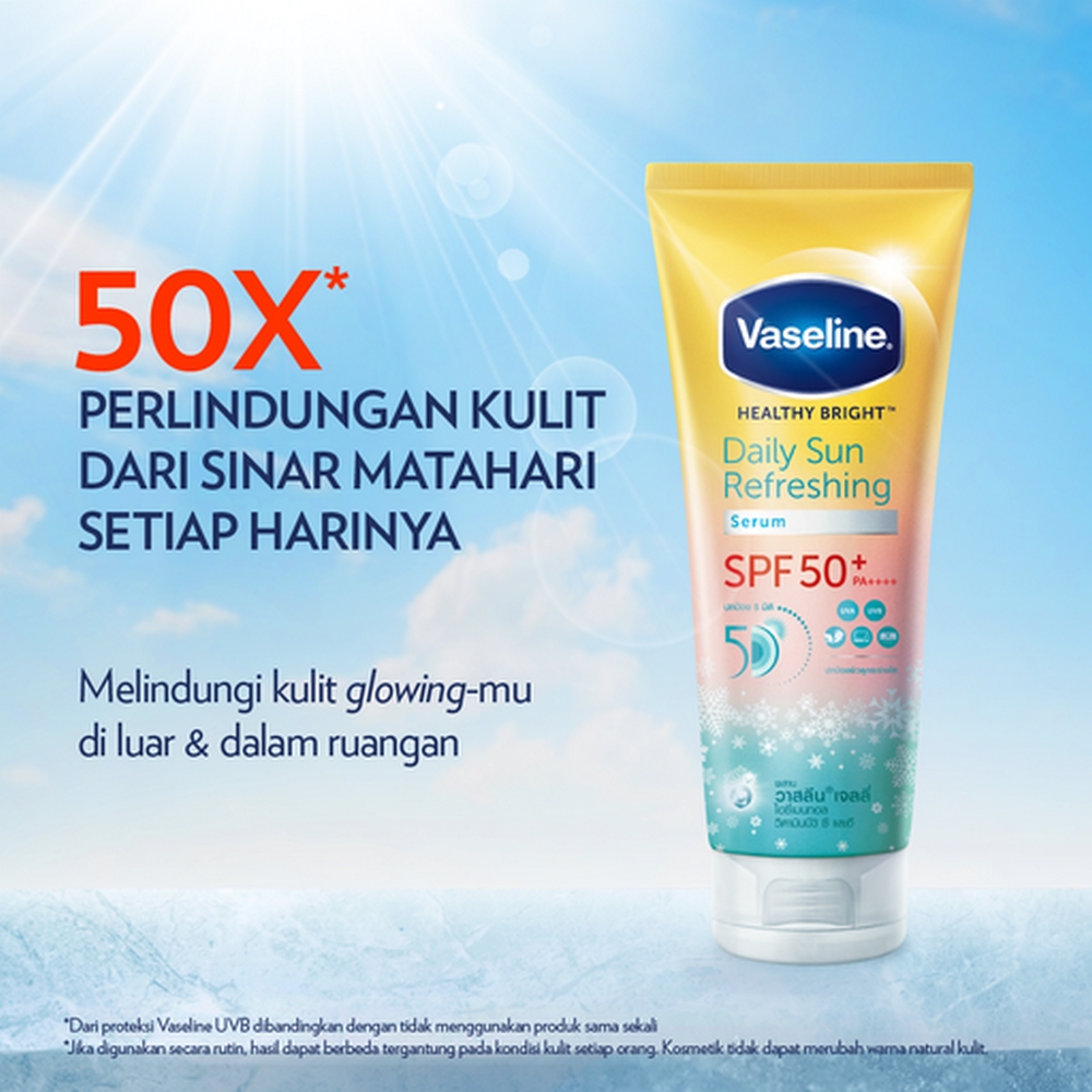 Promo Vaseline Healthy Bright Daily Sun Refreshing Serum Spf 50 Pa++++ 170 Ml Diskon 33% Di ...