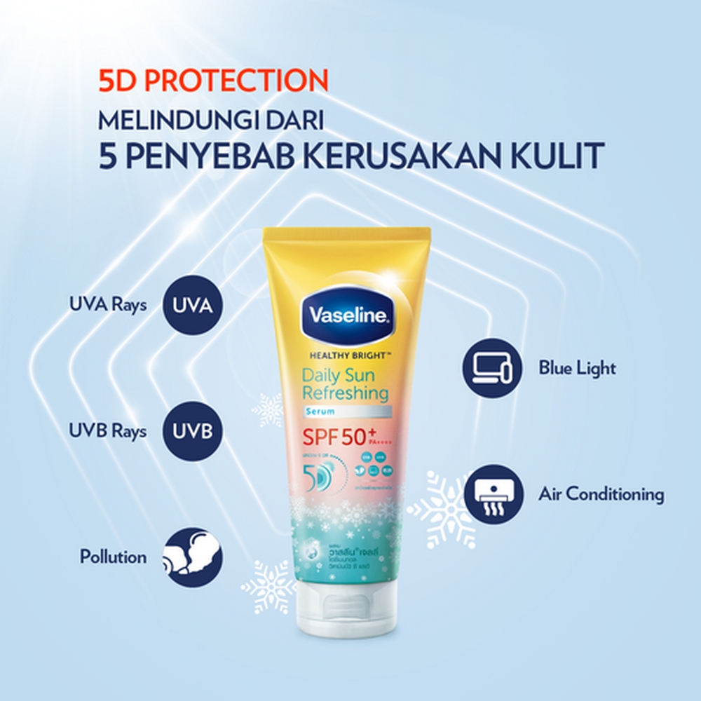 Promo Vaseline Healthy Bright Daily Sun Refreshing Serum Spf 50 Pa ...